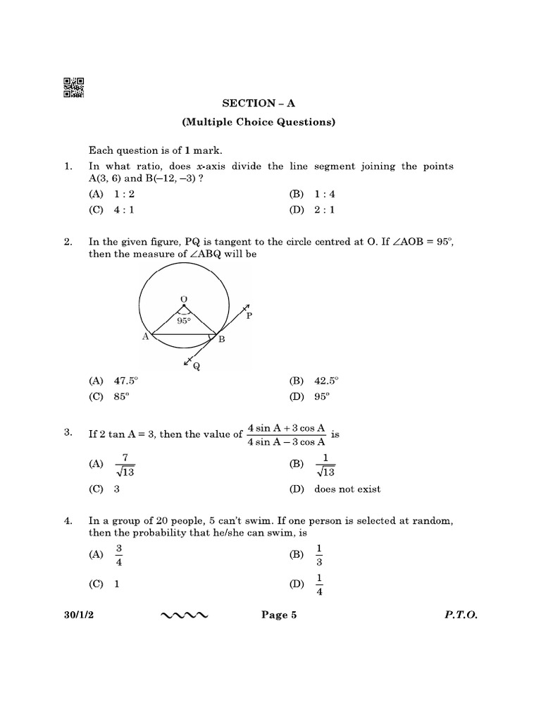 Set-2 Maths 1-Pages | PDF