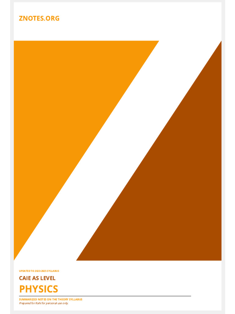 CAIE As Level Physics Practical | PDF | Observational Error | Measurement