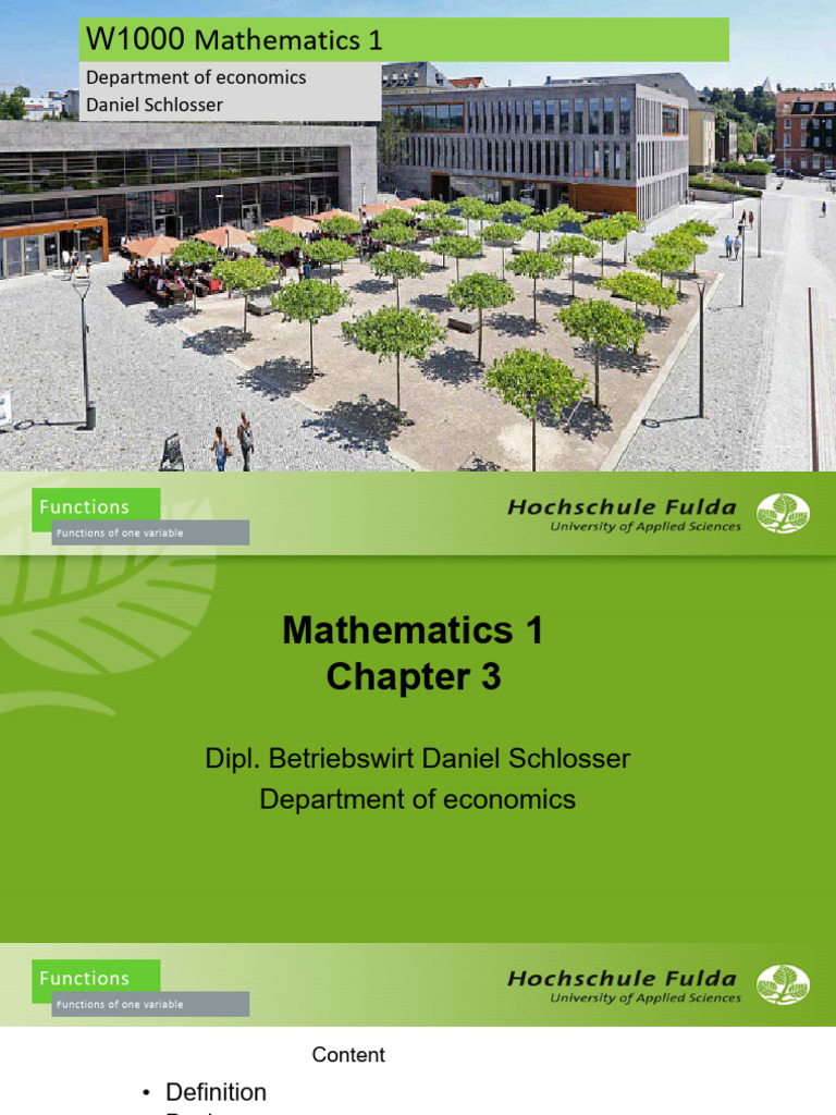 W1000SU Mathematics1 CH 3.script | PDF | Derivative | Function ...