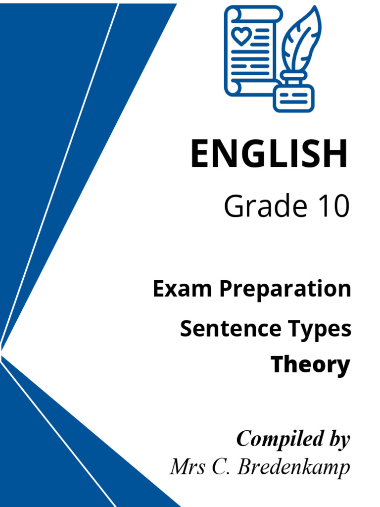 Grade 10 Sentence Types Guide | PDF | Sentence (Linguistics) | Semantic ...