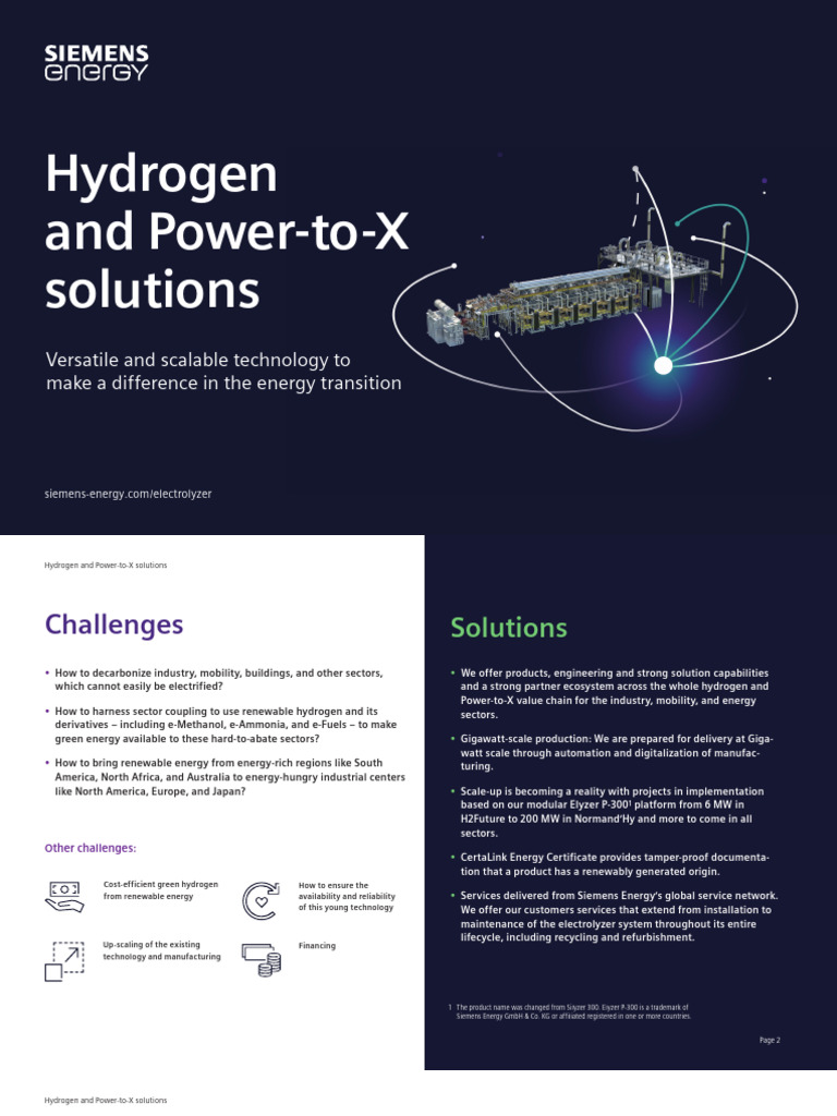 Electrolyzer - Brochure - Hydrogen - PowertoX-pdf - Original File | PDF ...