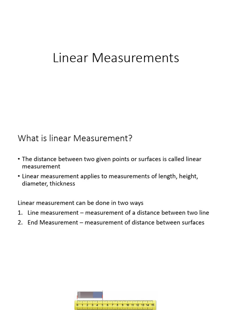 4 Linear Measurements | PDF