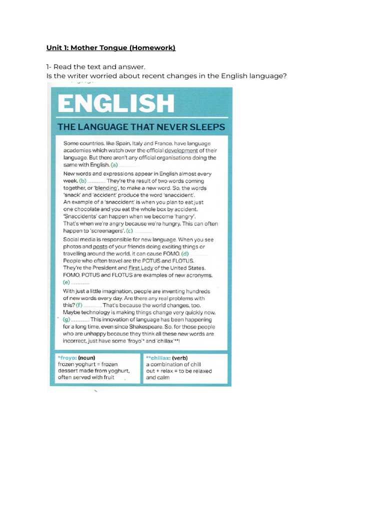 Intermediate Homework U1 | PDF