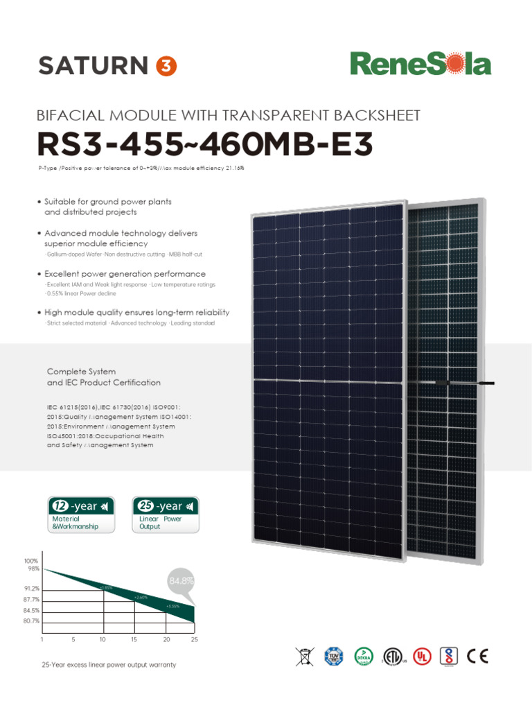 RS3-455 460MB-E3: Saturn | PDF | Electrical Engineering | Electronics