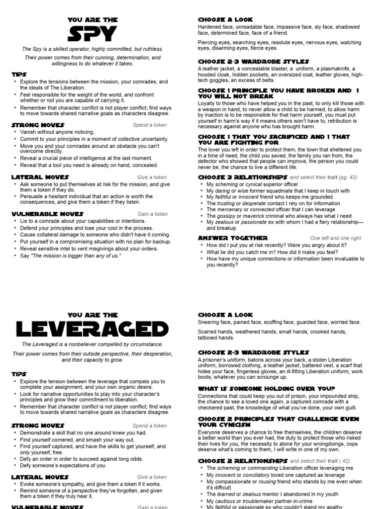 Going Rogue 2e Playkit - v2.3 | PDF