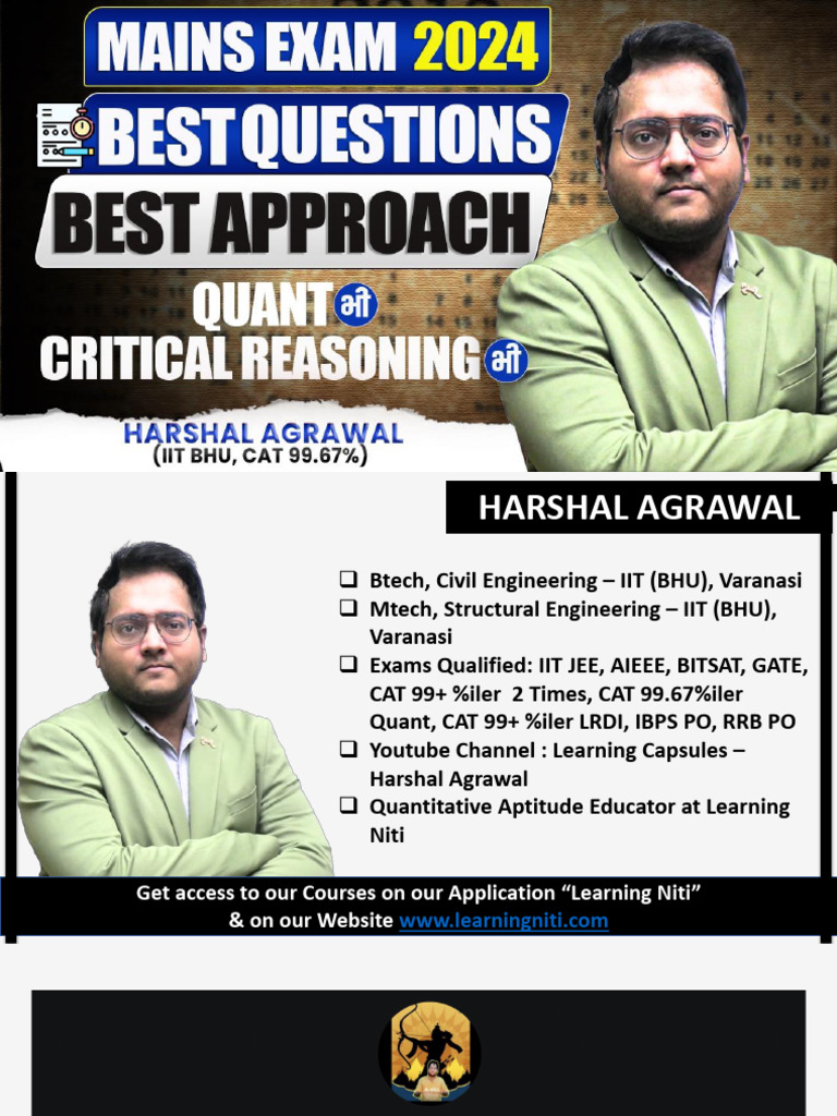 Mains Arithmetic, 23.4.24, Harshal Sir, Learning Capsules | PDF | Subsidy | Economies