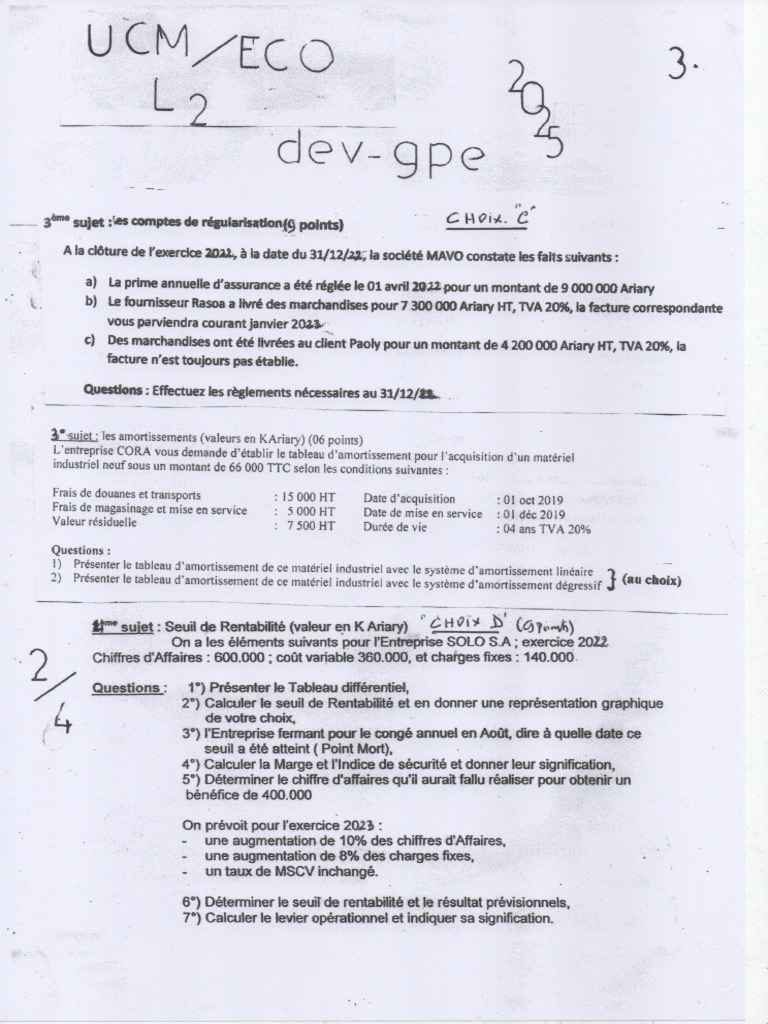 Devoir de Groupe Compta Avancée | PDF