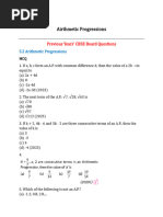 Case Based Questions - Aithmetic Progressions - Mathematics (Maths ...