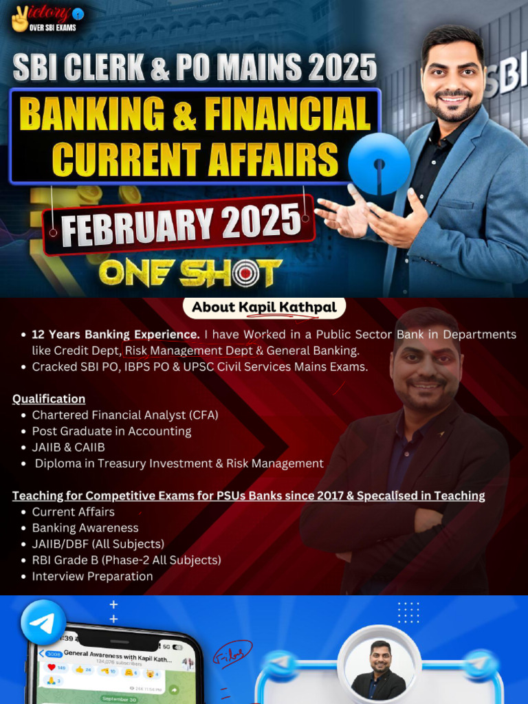 Banking Current Affairs FEBRUARY 2025 KAPIL KATHPAL | PDF