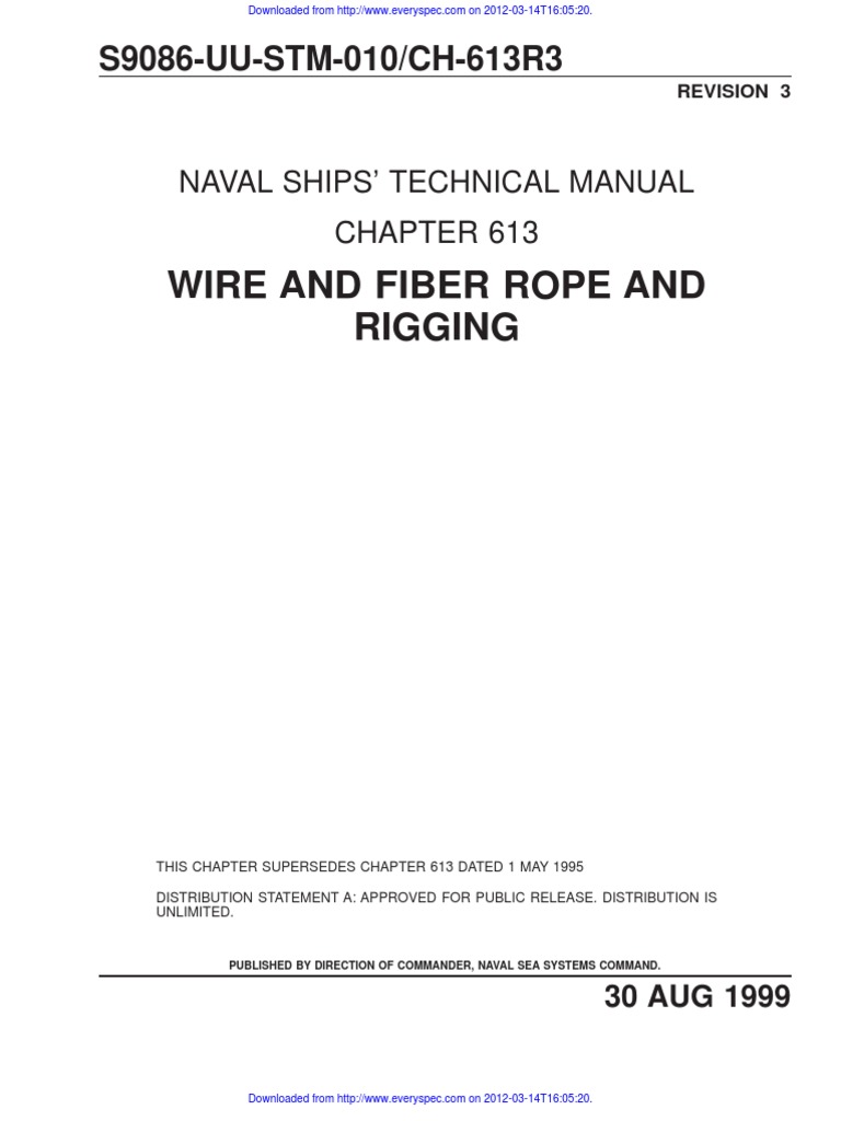 S9086 Uu STM 010 - CH 613R3 | PDF | Rope | Braid