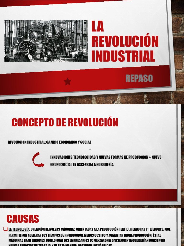 La Revoluci-N Industrial - Resumen | PDF | Industria textil | Minería