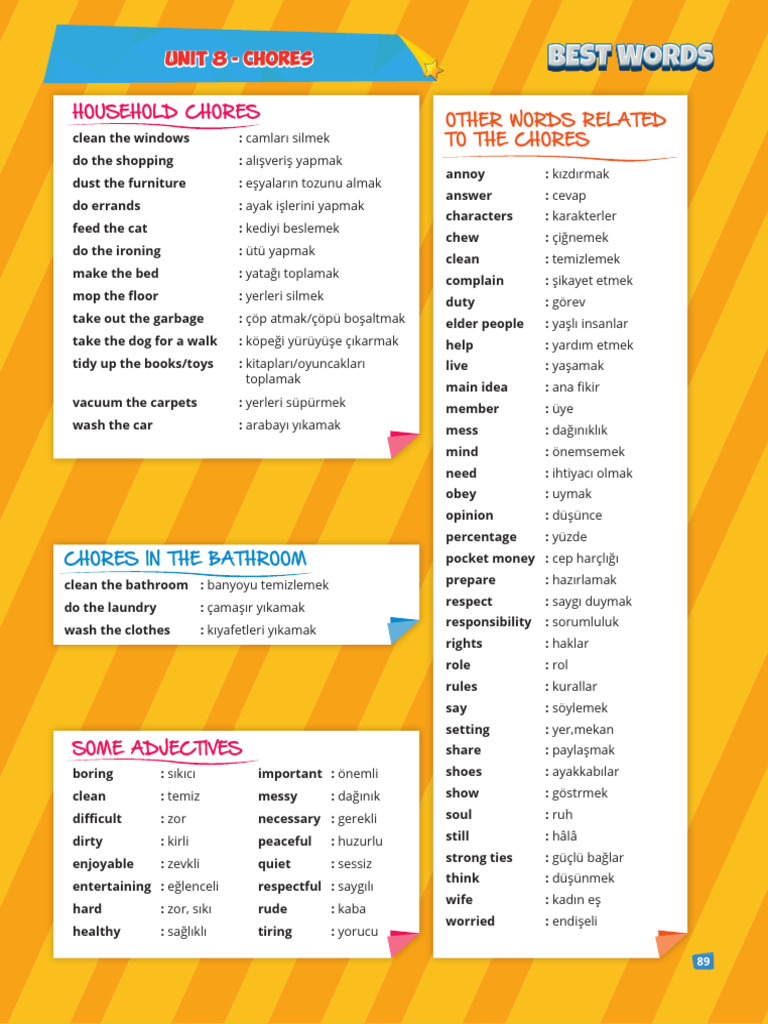 Unit-8 Words Expressions and Exercise | PDF