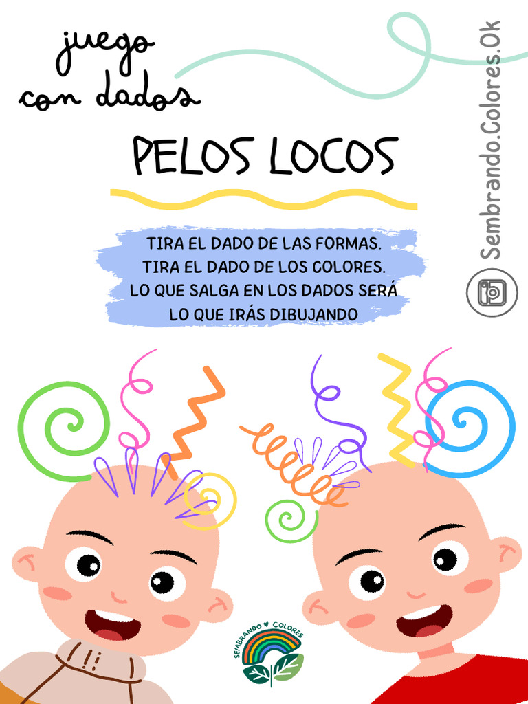 Juego de Dado para Dibujar Pelos Locos | PDF