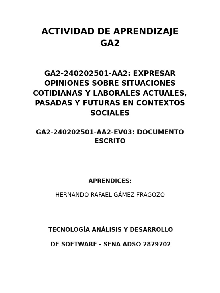 Ga2-240202501-Aa2-Ev03 Documento Escrito | PDF | Computer Science ...