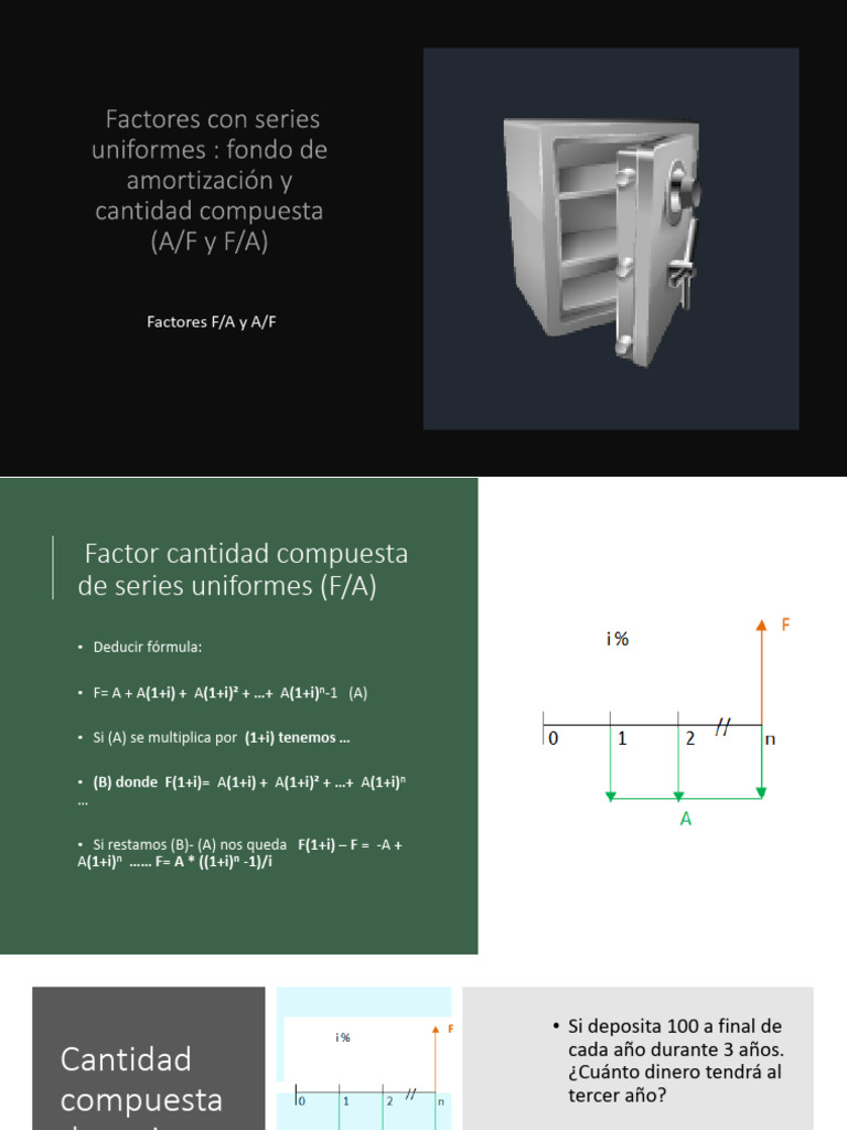Factores Serie Uniforme | PDF