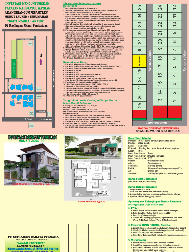 Brosur Kav - Tanah & Property | PDF