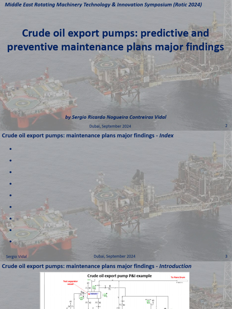 Crude Oil Pumps Predictive Preventive Maintenance Findings 1739672529 | PDF | Pump | Hertz