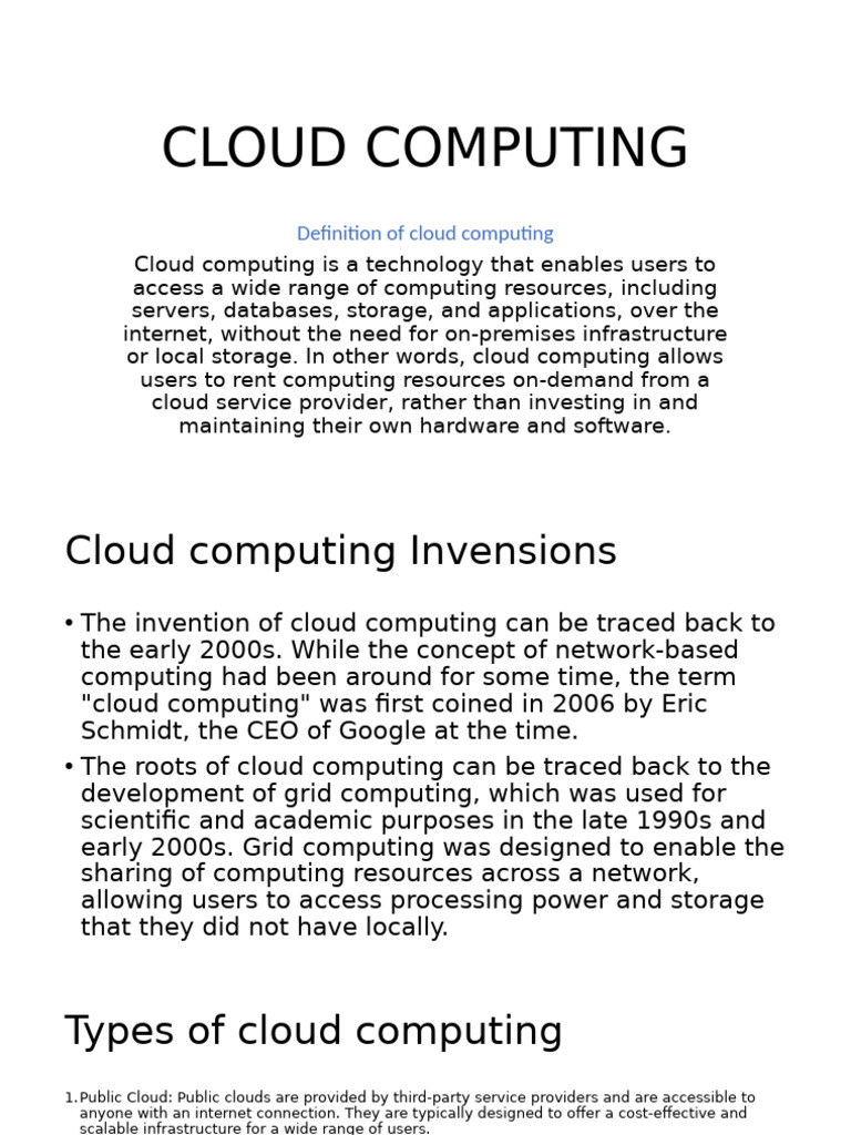 Cloud Computing Bit 124 | PDF | Cloud Computing | Software As A Service