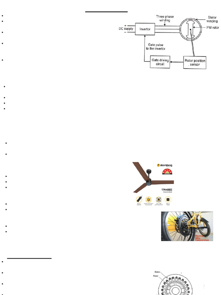 2. BLDC Motor, PMSM, Stepper Motor | PDF | Electric Motor | Magnetic Devices