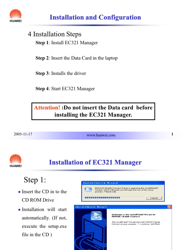 Huawei Installation Guide | PDF | Usb | Device Driver