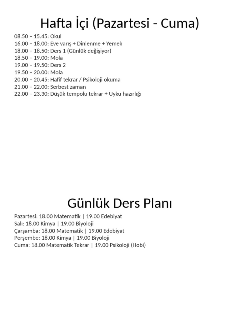 Calisma Programi Aga | PDF