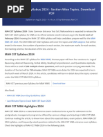 MBA CET 2025 Study Notes Guide | PDF