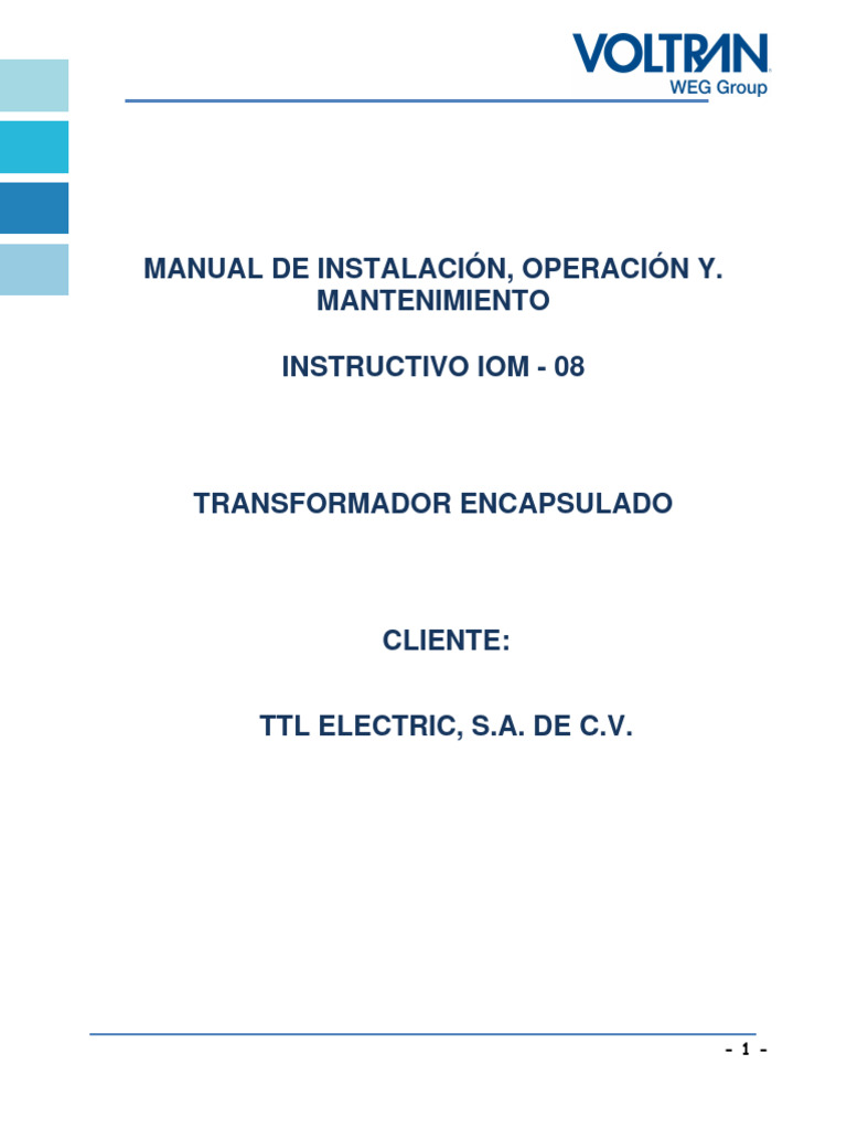 PROTOCOLO DE ARRANQUE TRANSFORMADORES POTENCIA (1) | PDF | Transformador | Tornillo