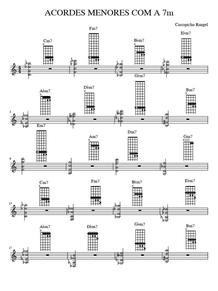 Acorde - 05 - ACORDES MENORES COM A 7 Menor | PDF
