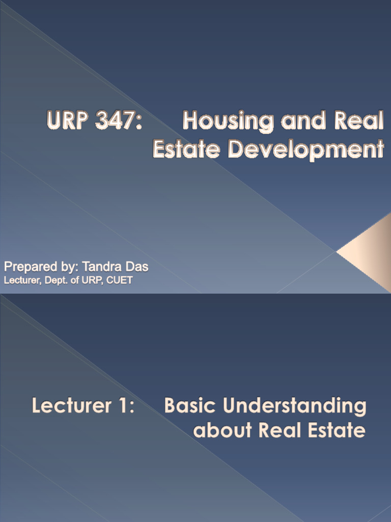 Real Estate Basics: Key Terms Explained | PDF