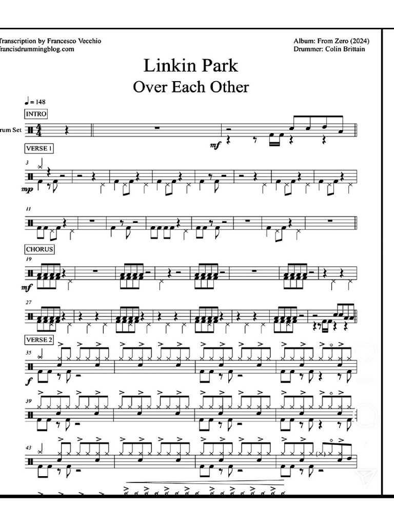 Over Each Other - Linkin Park | PDF