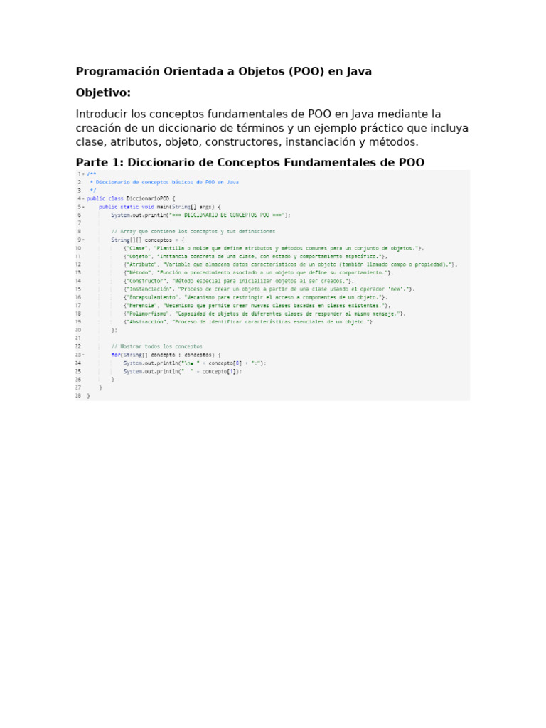 Poo Práctica | PDF