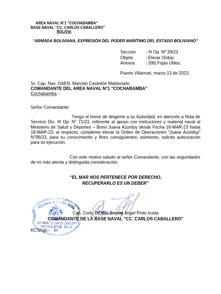 39 AN1 ORDOPS Juana Azurduy | PDF