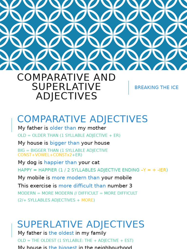 Comparative Superlative | PDF