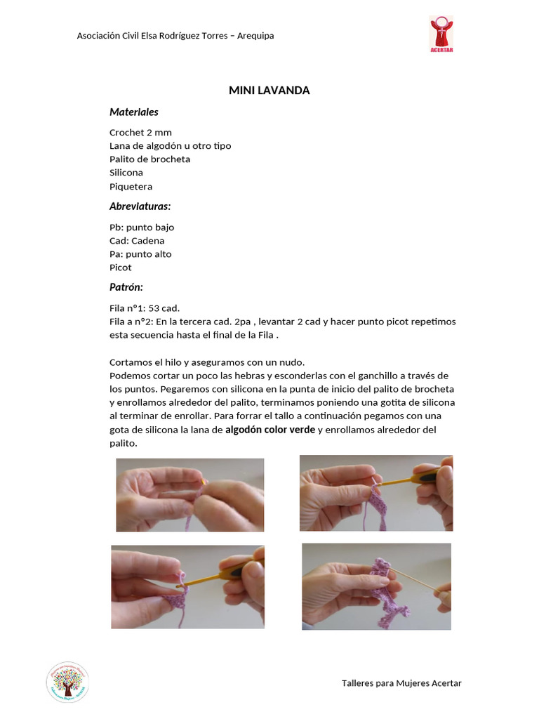 Patron Mini Lavanda | PDF