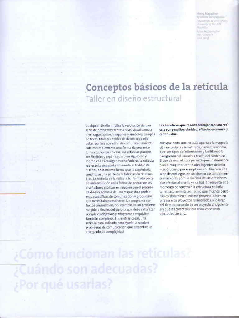 Diseñar Con y Sin Retícula - Timothy Samara - Conceptos Básicos | PDF