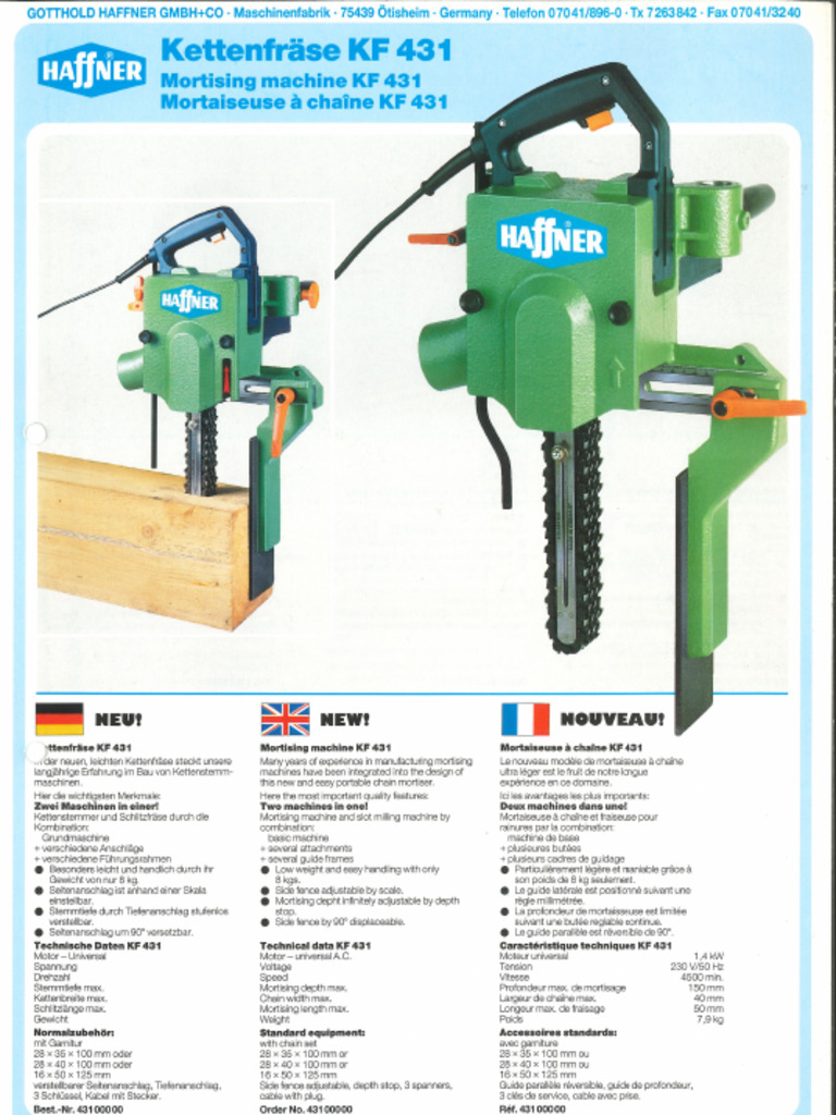 Haf Kf 431 de en Fr | PDF