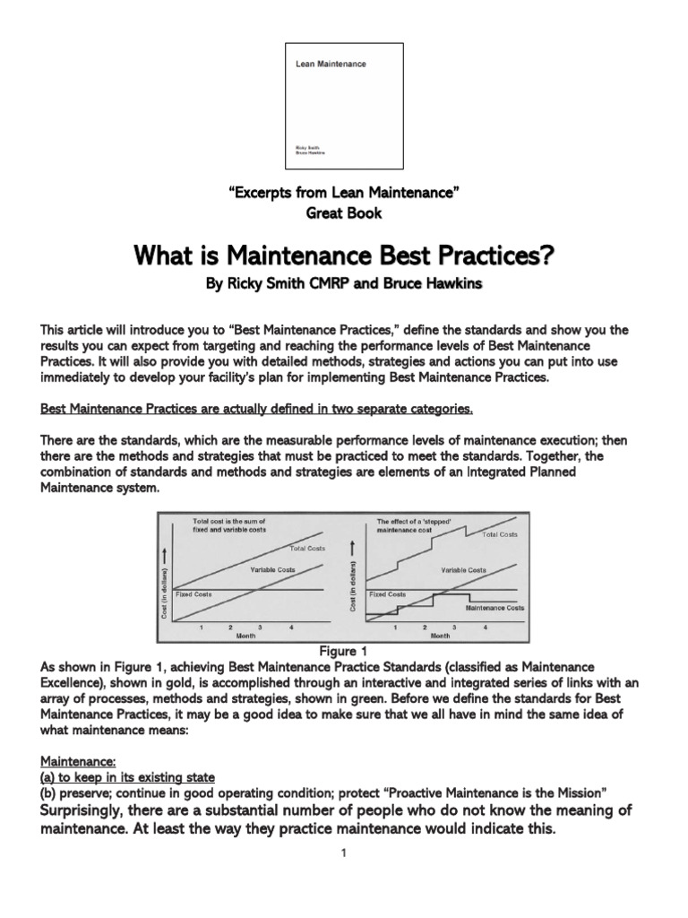 What Is Maintenance Best Practices 1740024439 | PDF | Budget ...