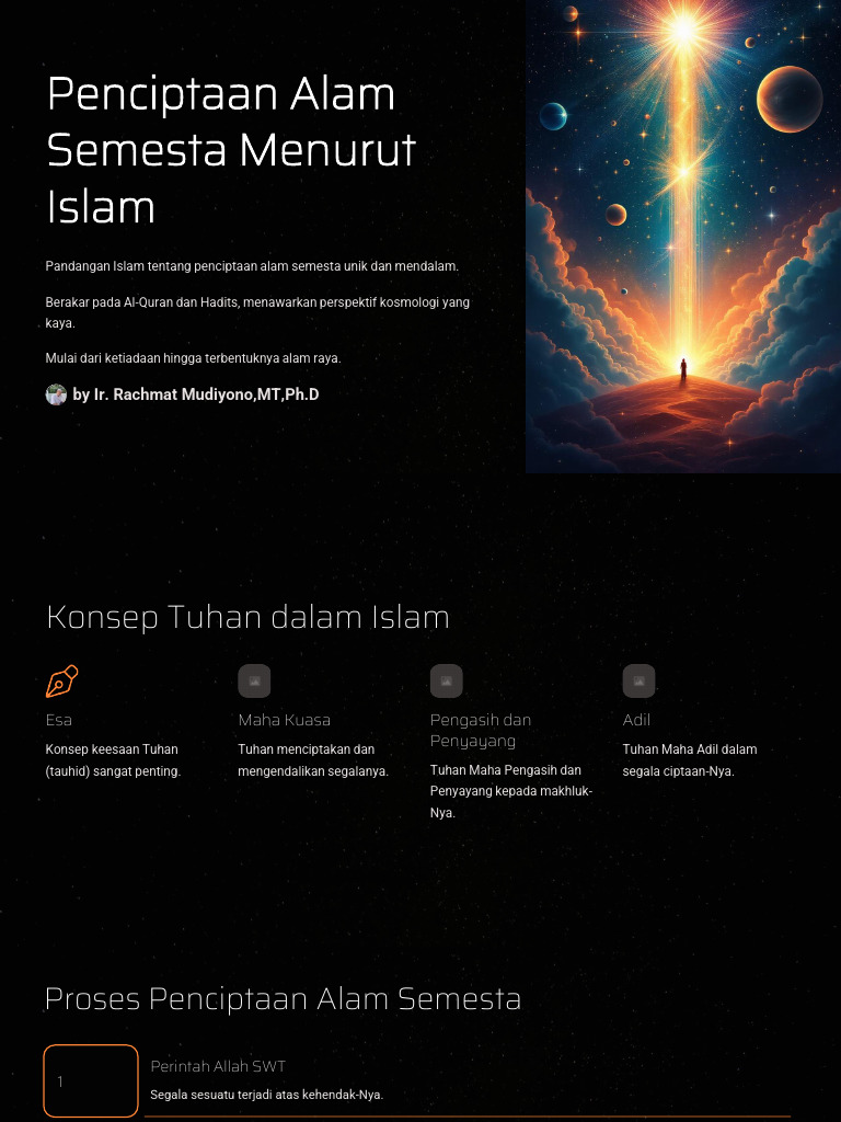 Penciptaan Alam Semesta dalam Islam | PDF