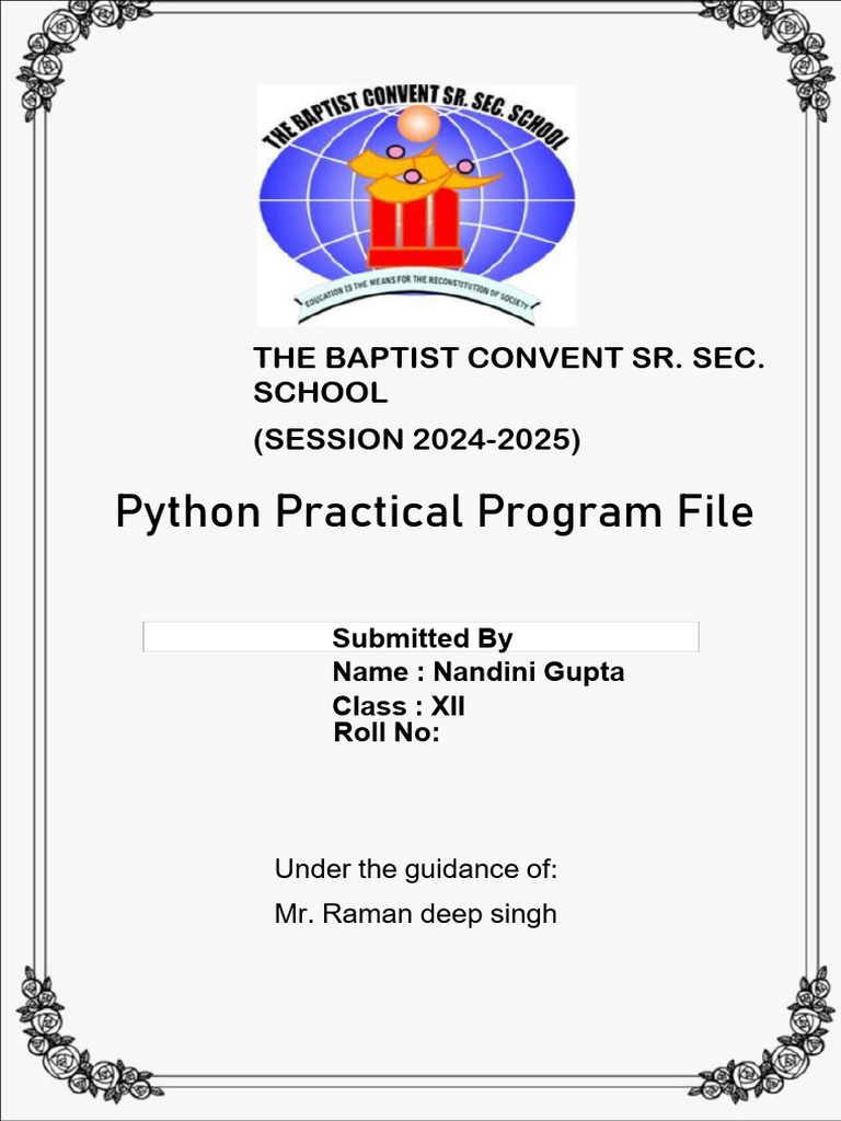 Nandini Gupta Computer Project Report | PDF | Letter Case | Databases