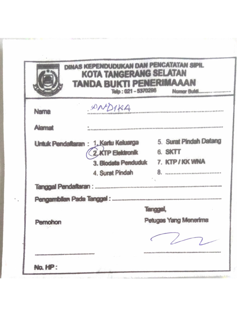 Tanda Terima | PDF