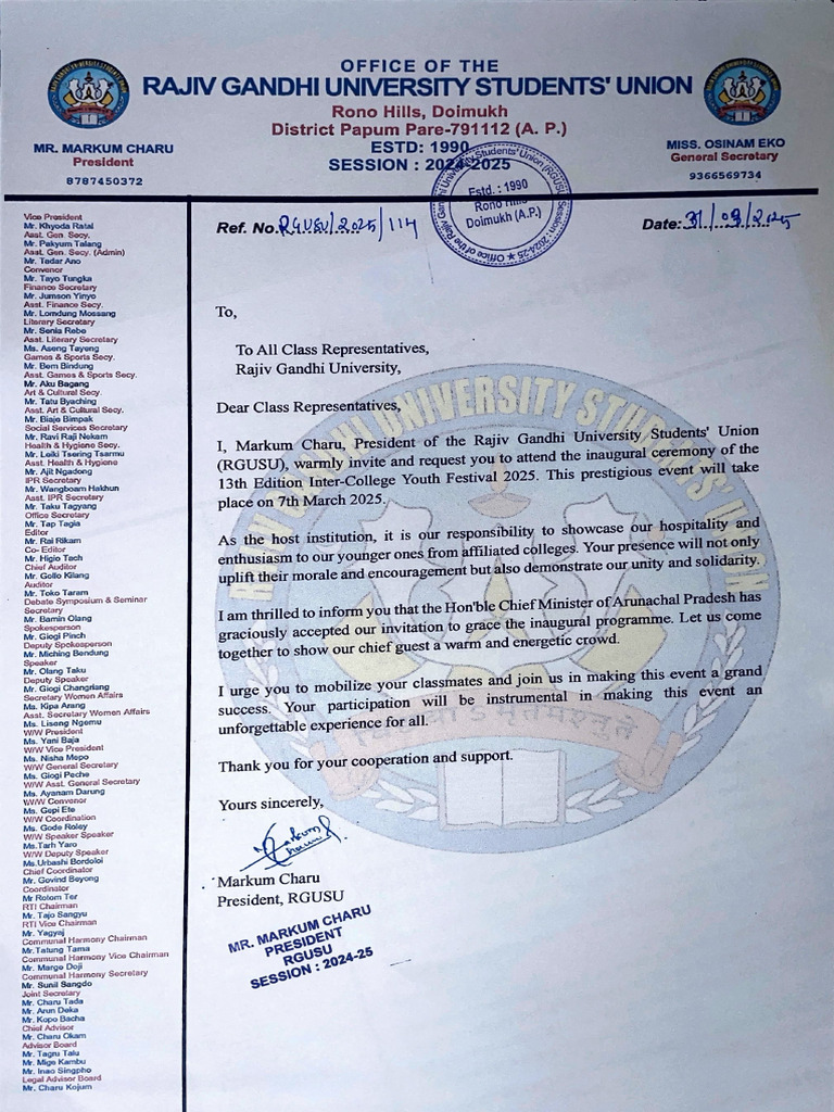 To All Class Representative Pdf