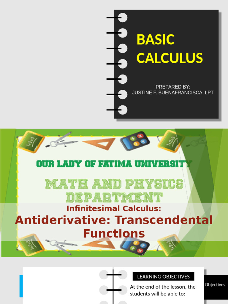 7. Antiderivative Exponential and Logarithmic Functions | PDF