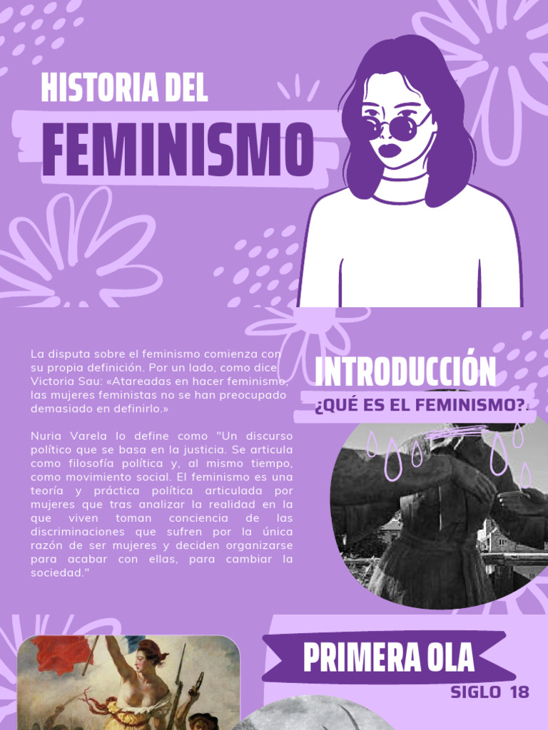 Presentación Orígenes Del Feminismo Moderno Morado | PDF | Feminismo ...