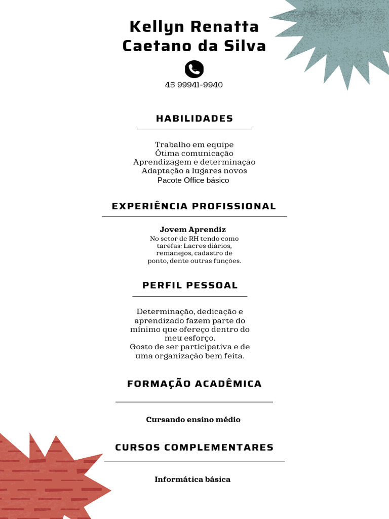 Perfil Profissional de Kellyn Renatta | PDF