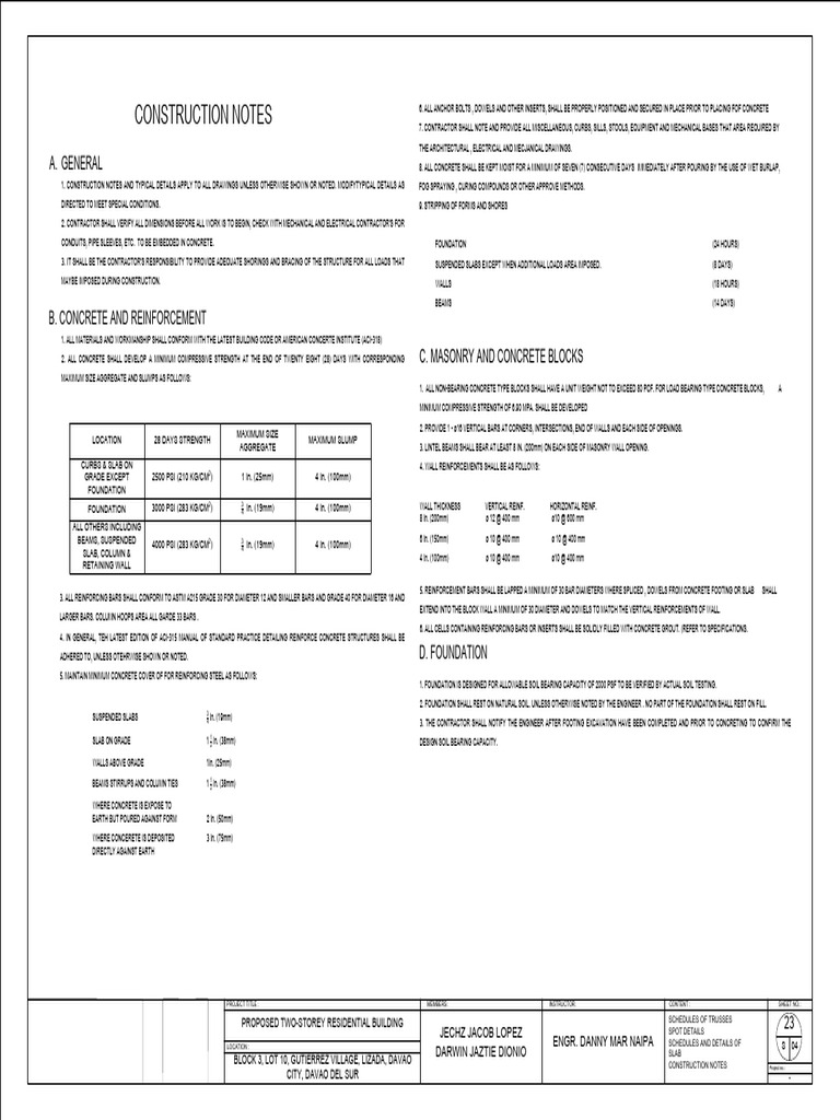 BSD COMPILED PLANS-Model | PDF | Concrete | Architectural Design