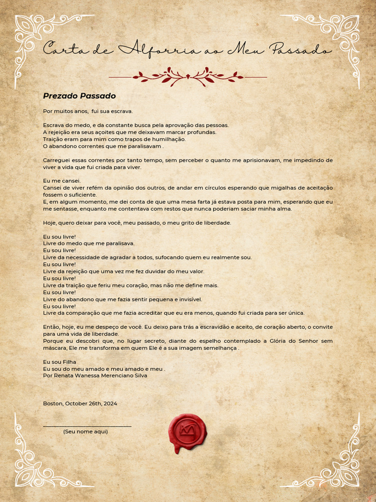 Carta de Alforria - Seladas | PDF