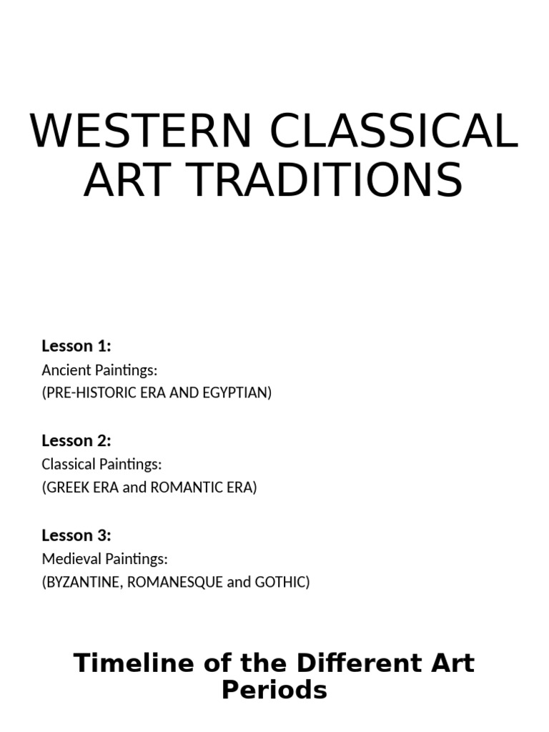 Western-Classical-Art-Traditions | PDF | Paintings | The Arts