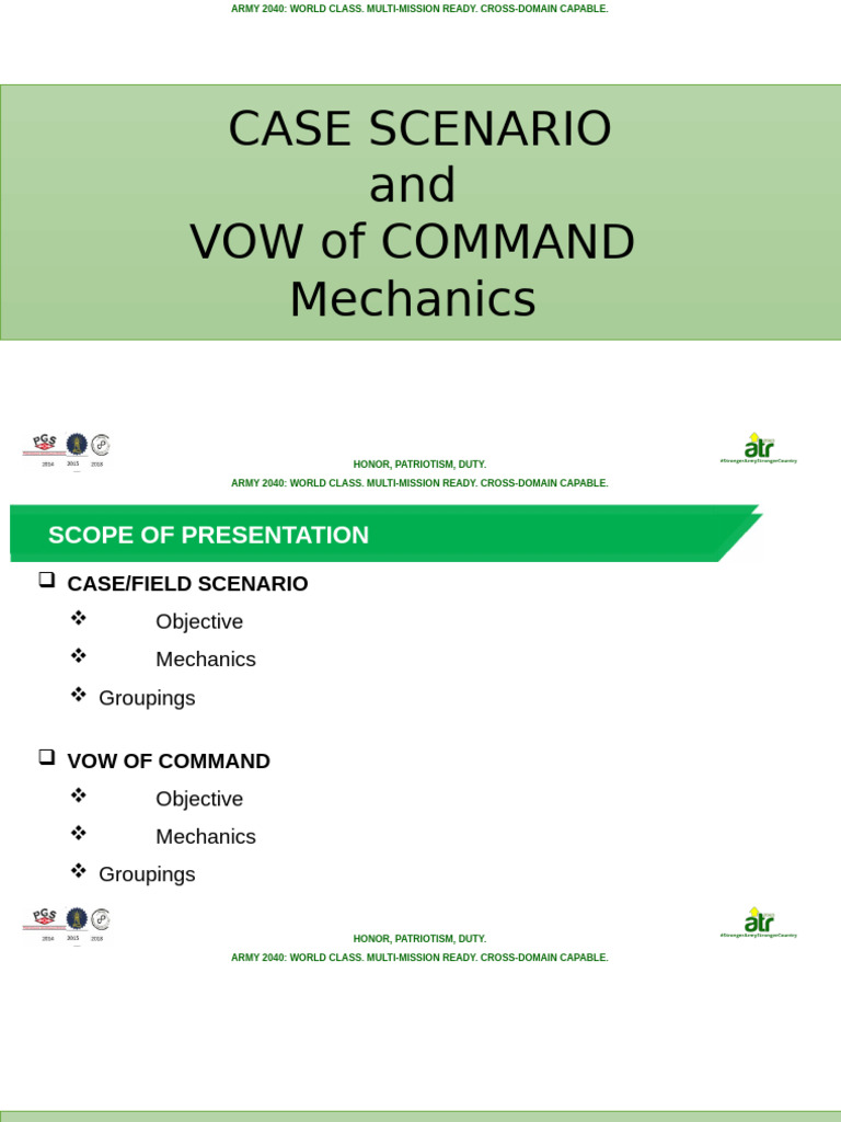 Army 2040: Multi-Mission Training Scenarios | PDF | Military ...