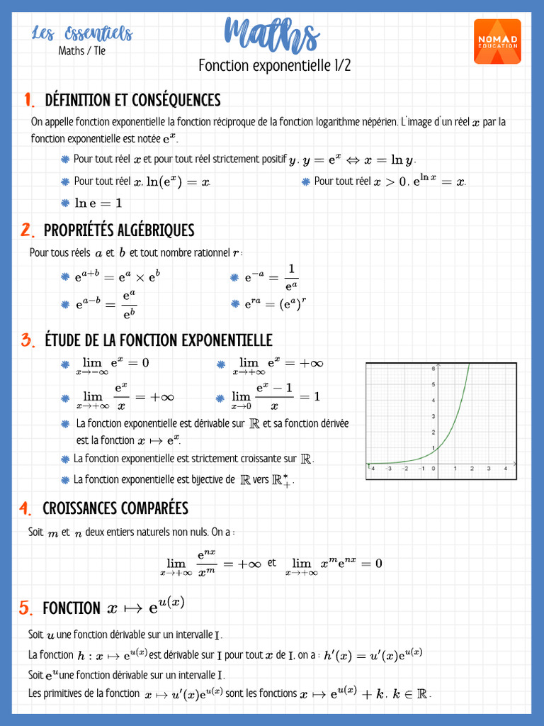 Fonction exponentielle et croissances | PDF