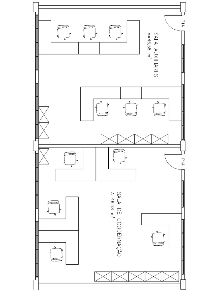 Layout Salas - Auxiliares e Coordenação (1) | PDF
